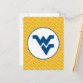 West Virginia University Flying WV Postcard | Zazzle
