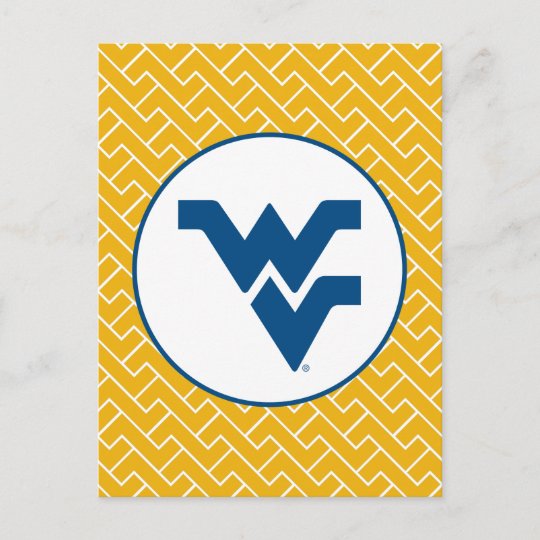 West Virginia University Flying WV Postcard | Zazzle.com