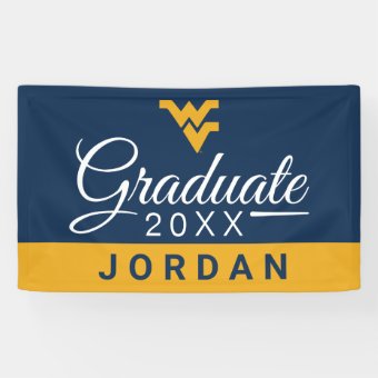 West Virginia University Graduate Banner | Zazzle