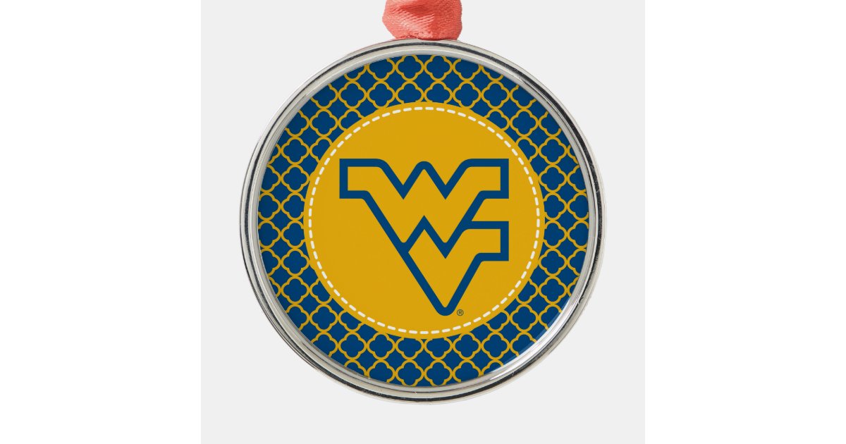 West Virginia University Metal Ornament | Zazzle