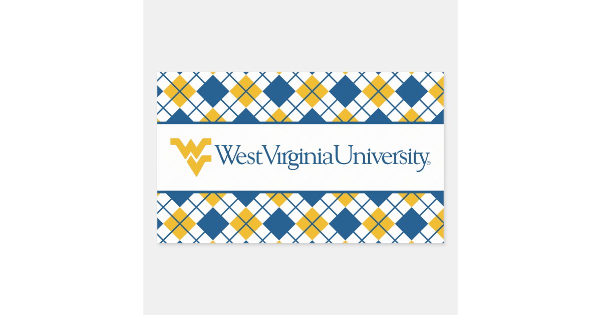 West Virginia University Rectangular Sticker | Zazzle