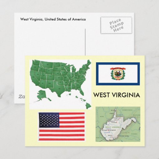 West Virginia, USA Postcard | Zazzle