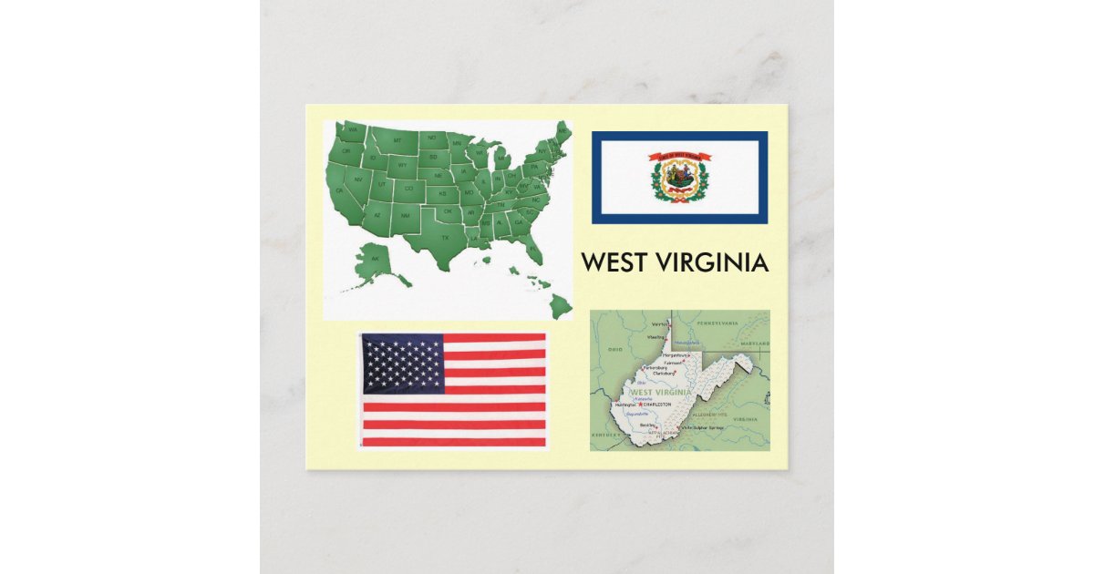 West Virginia, USA Postcard | Zazzle