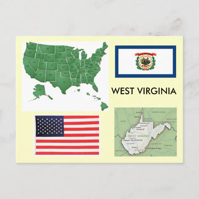 West Virginia, USA Postcard | Zazzle