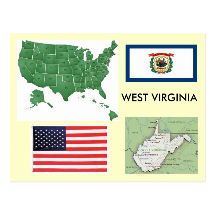 West Virginia, USA Postcard | Zazzle.com