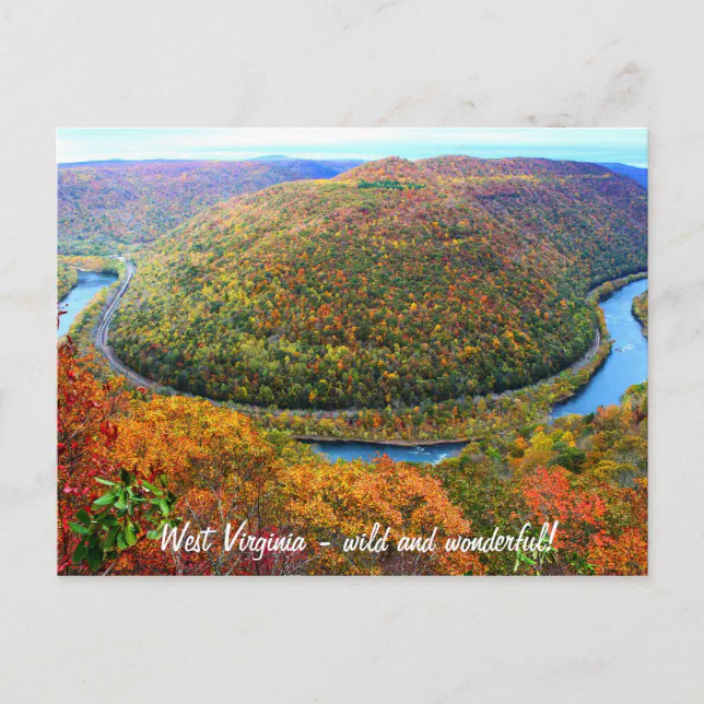 West Virginia Wild and Wonderful postcard | Zazzle