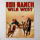 Western 101 Ranch Vintage Poster Steer Wrestler | Zazzle