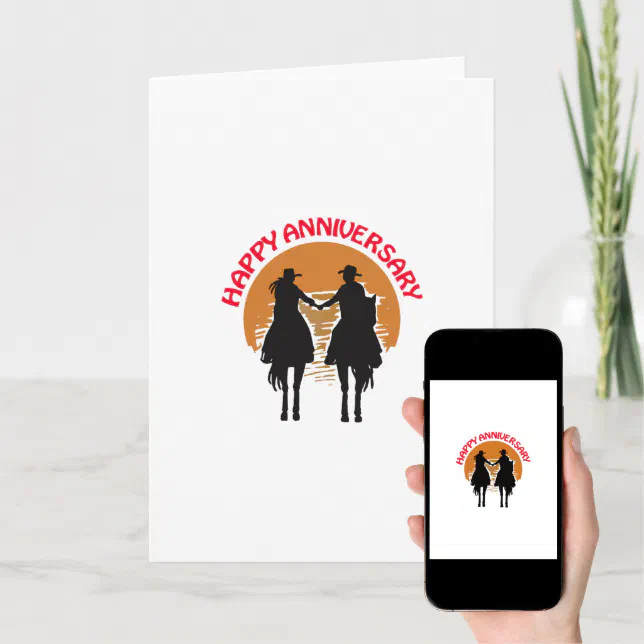 Western Anniversary Card | Zazzle