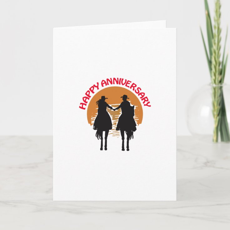 Western Anniversary Card | Zazzle