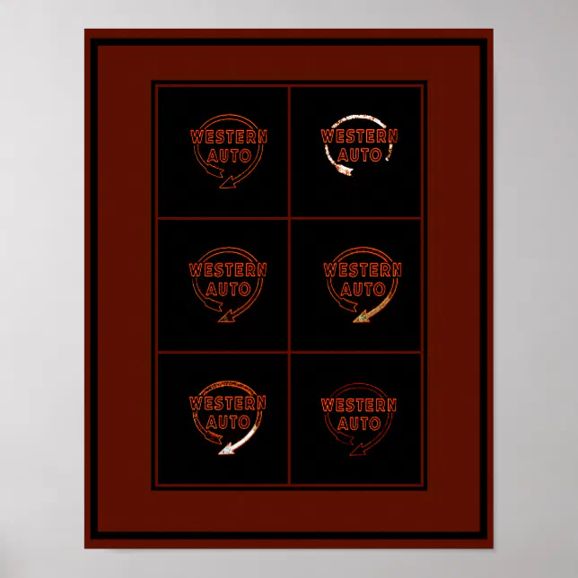 Western Auto Building Sign, Kansas City, Missouri Poster | Zazzle