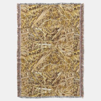 Western Bale Of Hay Print Throw Blanket | Zazzle