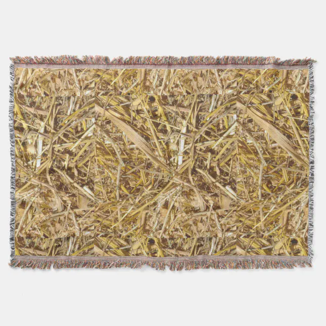 Western Bale Of Hay Print Throw Blanket | Zazzle