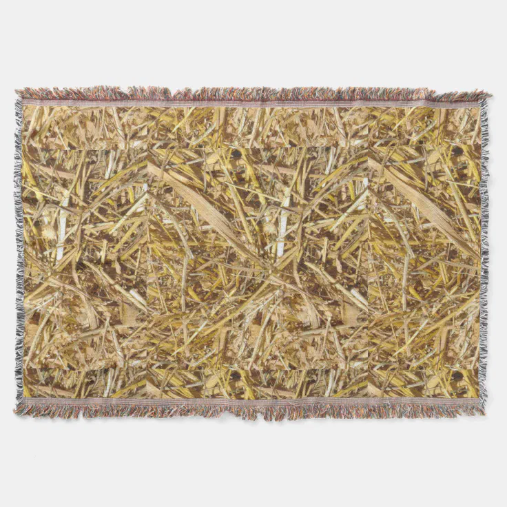 Western Bale Of Hay Print Throw Blanket | Zazzle