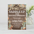 Western Birthday Country Boots Birthday Party Invi Invitation | Zazzle