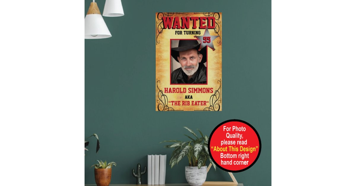 Western Birthday Wanted Poster | Zazzle