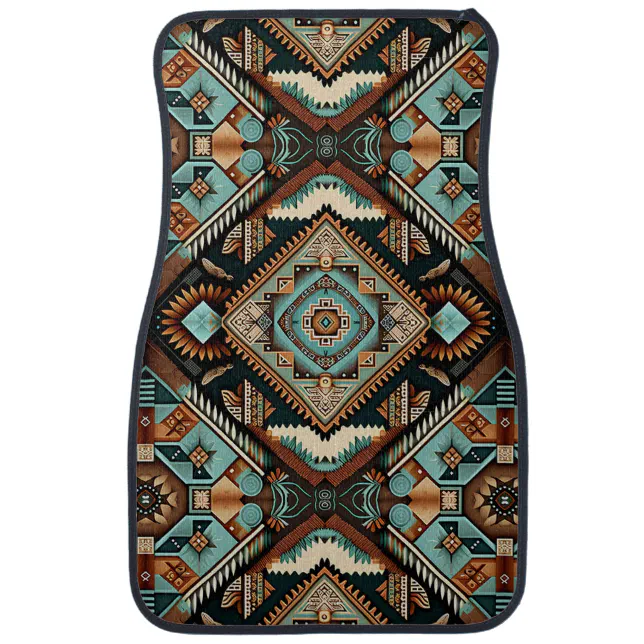Western Boho Pattern Car Floor Mat | Zazzle
