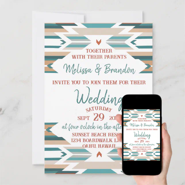 Western/Boho Wedding Invitation | Zazzle