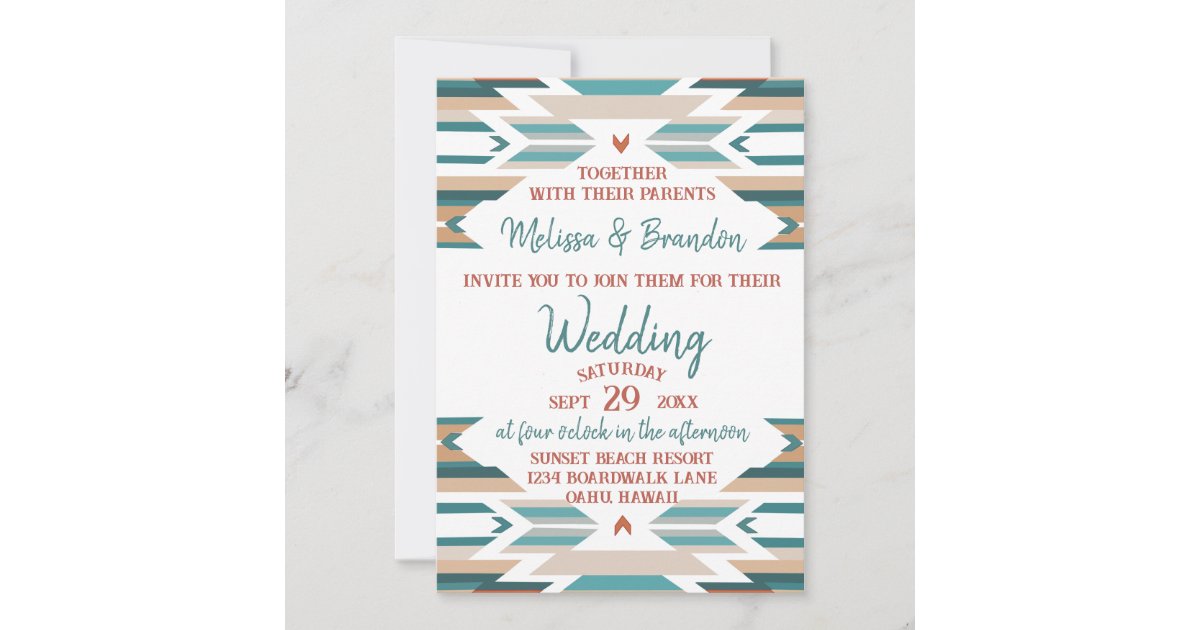 Western/Boho Wedding Invitation | Zazzle