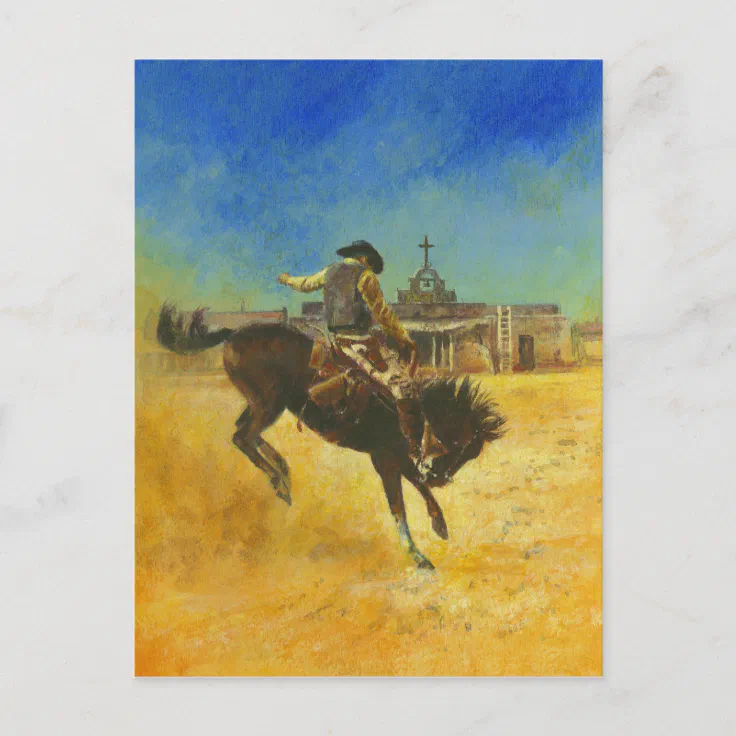 Western Book Cover illustration Postcard | Zazzle