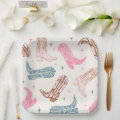 Western Boot Party Plates | Zazzle