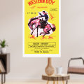 Western Boy (Vintage US Firecracker) Poster | Zazzle
