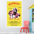 Western Boy (Vintage US Firecracker) Poster | Zazzle