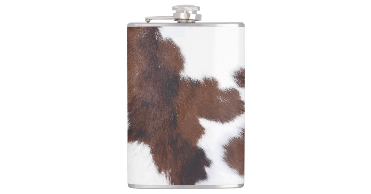 Western Brown Cowhide Flask | Zazzle