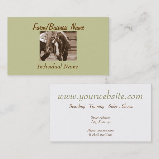 Western Business Card | Zazzle
