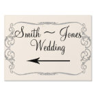 Western Calla Lily Posh Wedding Direction Sign | Zazzle