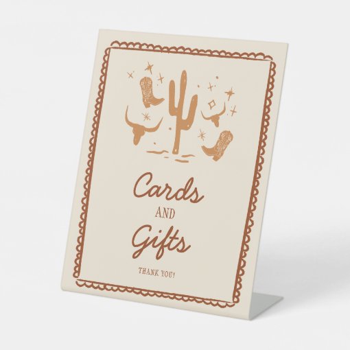 Western Cards and Gifts Bridal Shower Party Sign | Zazzle