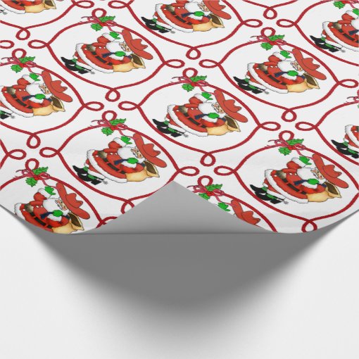 Western Christmas Cowboy Santa Wrapping Paper | Zazzle
