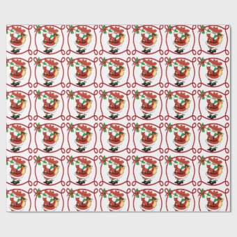 Western Christmas Cowboy Santa Wrapping Paper | Zazzle