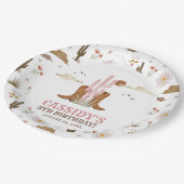 Western Country Cowgirl Rodeo Birthday Party Paper Plates | Zazzle