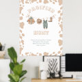 Western Cowboy Baby Shower Pacifier Hunt Poster | Zazzle