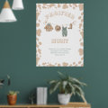 Western Cowboy Baby Shower Pacifier Hunt Poster | Zazzle