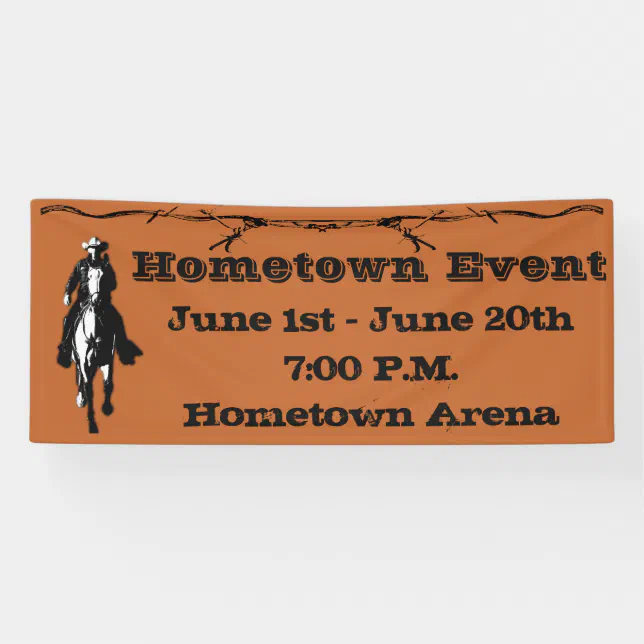 Western Cowboy Banner | Zazzle