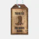 Western Cowboy Birthday Party Favor Tag | Zazzle