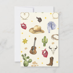 Western Cowboy Birthday Party Thank You Card | Zazzle