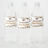 Western Cowboy Birthday Party Water Bottle Label | Zazzle