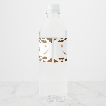 Western Cowboy Birthday Party Water Bottle Label | Zazzle