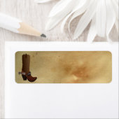 Western Cowboy Boot Label | Zazzle