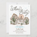 Western Cowboy Boy Whoa Baby Shower Invitation | Zazzle