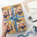 Western Cowboy Cowgirl Couple Congratulations Gift Wrapping Paper | Zazzle