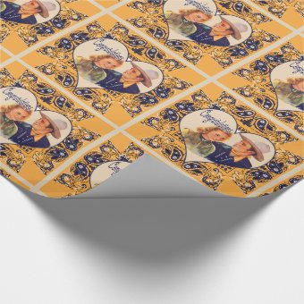 Western Cowboy Cowgirl Couple Congratulations Gift Wrapping Paper | Zazzle