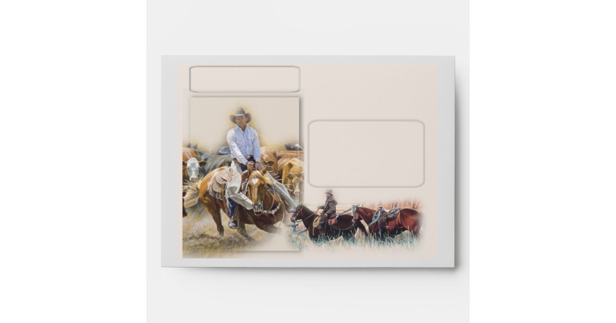 Western Cowboy Envelope | Zazzle