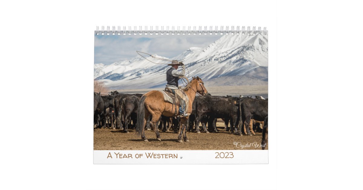 Western Cowboy Ranching Calendar | Zazzle