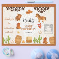 Western Cowboy Rodeo Birthday Chip Bag Wrapper | Zazzle
