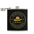 Western Cowboy Rustic Logo Personalized Groomsmen Flask | Zazzle