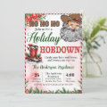 Western Cowboy Santa Christmas Hoedown Party Invitation | Zazzle
