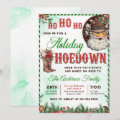 Western Cowboy Santa Christmas Hoedown Party Invitation | Zazzle